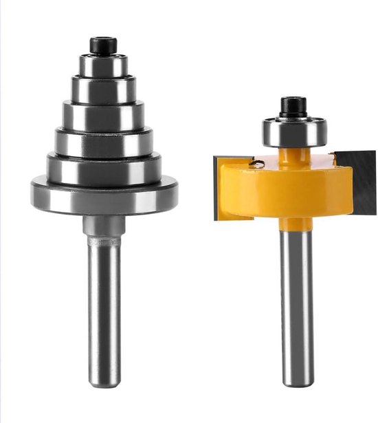 1/2 inch - 1/4 inch schachtfrees met 7 lagers voor houtbewerking van ...