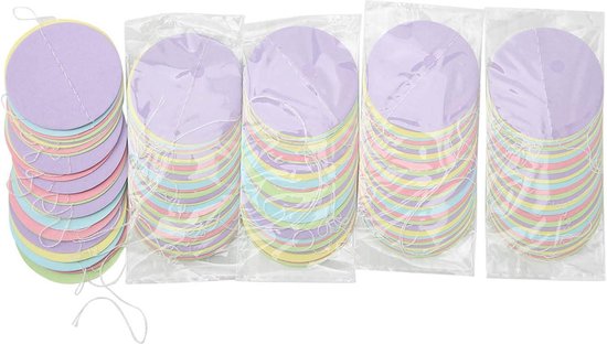 Kleurrijke Circle Dot Paper Garland Streamer voor Feest Achtergrond . | bol