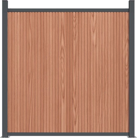 vidaXL Schuttingpaneel - 180x186 cm - HKC - Bruin Privacy Hekken ...