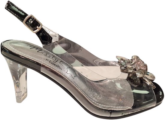 Laura Vita Mira 01 Noir Dames Open Pump - Zwart - 37 | bol