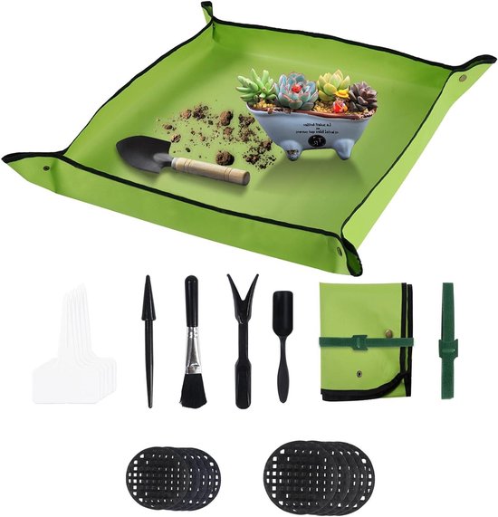 Repotting Mat Plant Mat 21 Pieces Succulent Plants Tool Set Plants ...