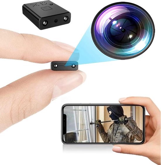 Mini Draadloze Beveiligingscamera - 1080p HD - Geschikt voor binnen en ...