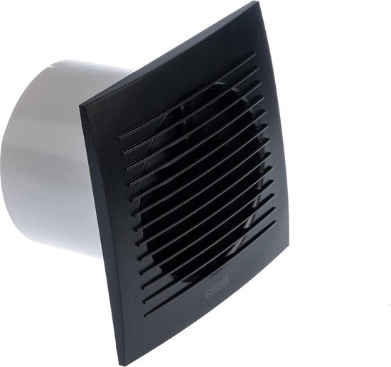 Badkamer Ventilator Antraciet Ø 100mm met Timer en Vochtsensor ...