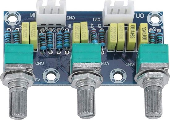 3 kanalen Pre-Amplifier Module Audio Power Amplifier Toning Board ...