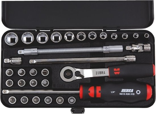 Wurth - 1/4 inch dopsleutels Assortiment met 32 stuks - 1/4 inch ...