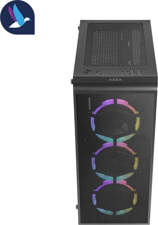 AZZA Prime ARGB gaming PC | AMD Ryzen 7 - 9800X3D | GeForce RTX 4070 TI ...