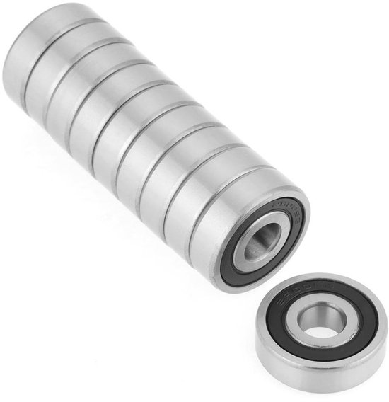 6200-2RS Deep Groove Ball Bearings Double Rubber Shielded 10 * 30 * 9mm ...