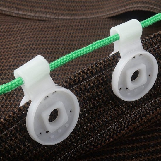 Bevestigingsclips voor Zonnescherm 100 stuks - Tuinnet Fixerende Clip ...