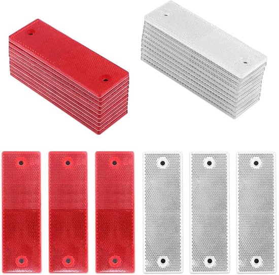12 Stuks Truck Reflectoren, Auto Reflector Sticker, Reflector Sticker ...