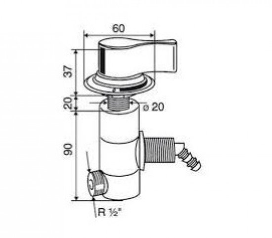 Waterkraan douche Reich Type 2000 | bol