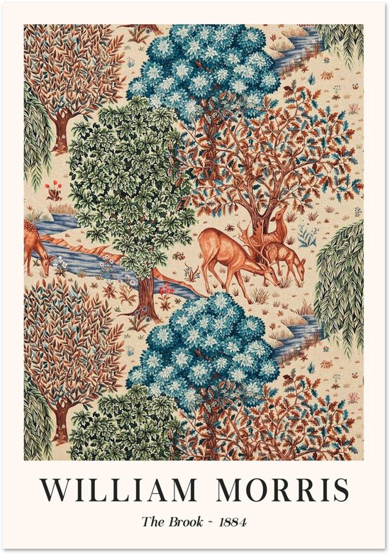 Poster William Morris - The Brook 70x100 cm / 28x40″ - Decoratie ...