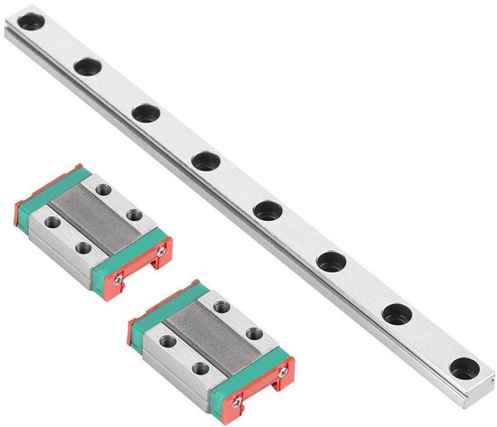 150 mm Lineaire geleiderail met 9 mm + 2 stuks MGN9B lineaire railblok ...
