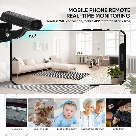 150 Graden Groothoek Achteruitrijcamera met Nachtvisie en Waterdicht ...