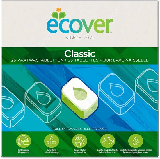 Ecover - Classic - Vaatwastabletten - 25 Stuks | bol