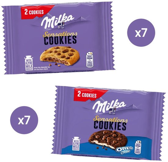Milka Sensations Chocolade & Oreo - koekjes met chocolade mix - 728g | bol