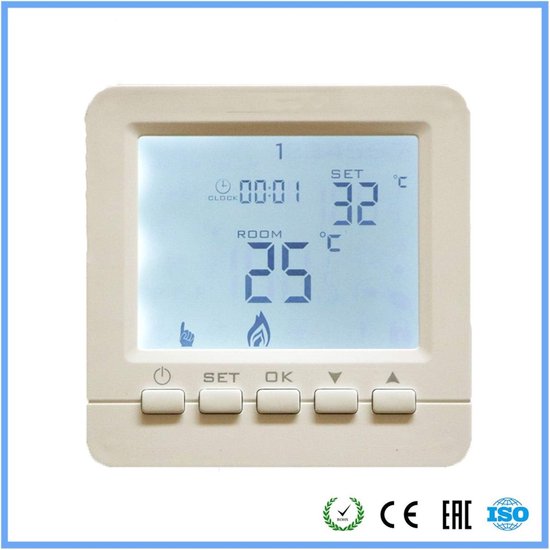 Digitale temperatuurregelaar, 16A elektrische verwarming 3a water ...