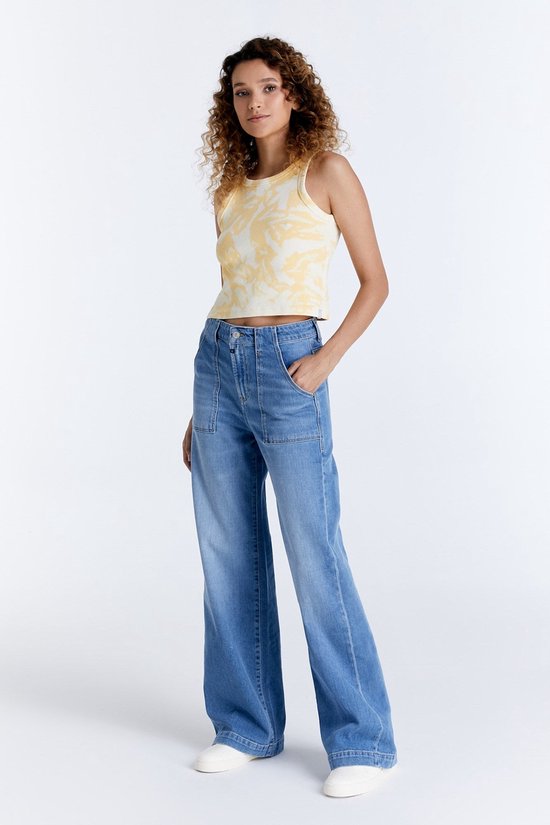 COJ - Lulu - Wide Leg Jeans - Light Blue | bol