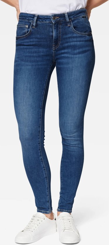 Mavi SUPER ADRIANA - Jeans Skinny Fit - deep blue brushed str | bol