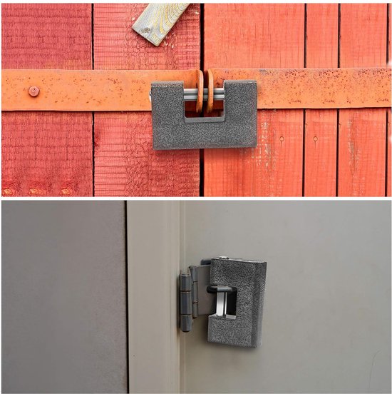 Goodivery ® Hangslot Heavy Duty met 8 sleutels (2 stuks) - Gehard ...