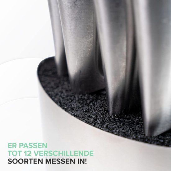 Messenblok RVS Saporo - Messenhouder Roestvrijstaal - stijlvol en ...