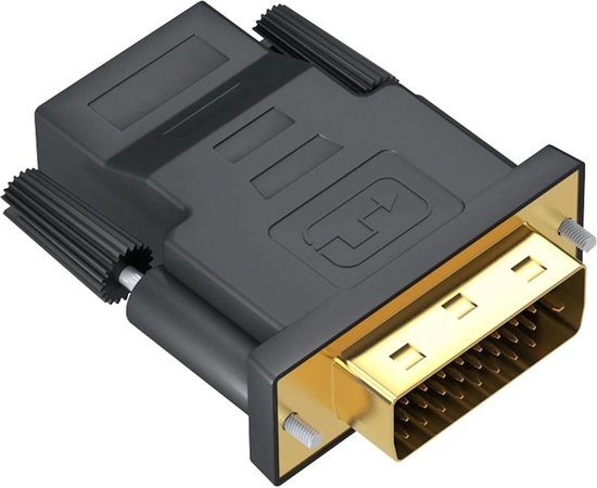 DVI naar HDMI-adapter 1080P bidirectioneel DVI-D-stekker naar HDMI ...