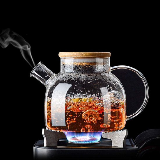 Teapots Coffee Servers Clear Glass Pitcher Teapot with Filter Coil ...