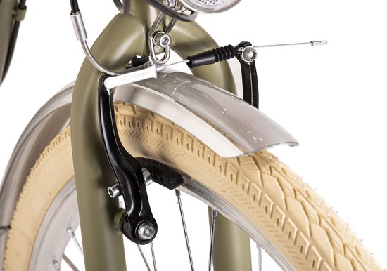 Dacapo Fiets DaCapo damesfiets 28'' Casino 6 versnellingen RH 48 cm met mand groen - 48 cm | bol