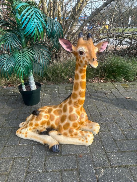 Goodyz- Jungle dieren- Giraf- liggend- XL - 85 cm hoog - orginele kleur | bol