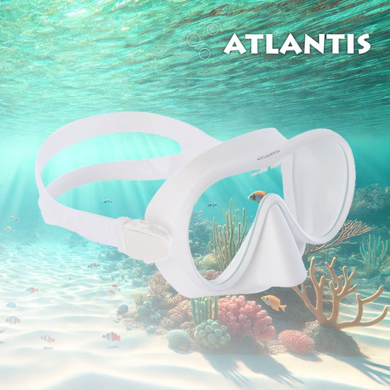 Atlantis Panama - Duikbril - Snorkelmasker - Volwassenen - Wit | bol