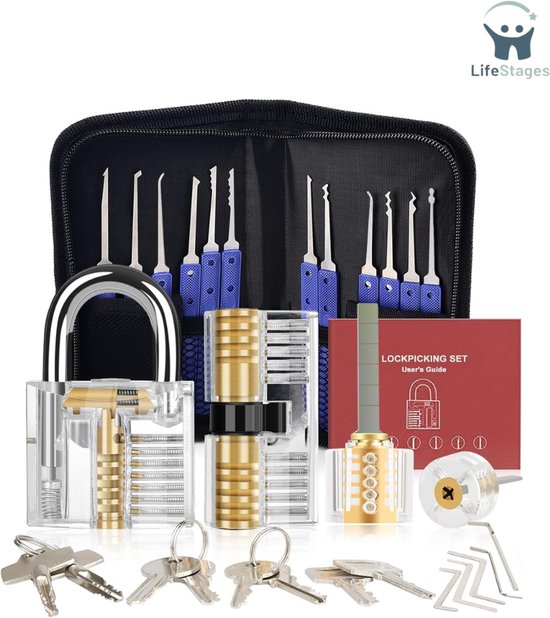 LifeStages - Lockpick set - 36-Delige Lock Picking Set - Moeilijkheidsgraad Upgrade -... | bol