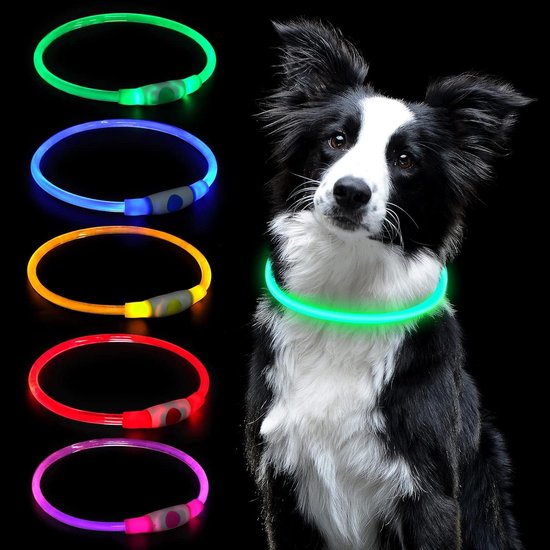 Halsband met LED-verlichting USB oplaadbaar en verstelbaar - Waterdicht ...