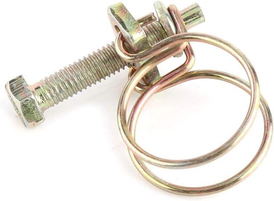 Double Wire Hose Clamps - Adjustable Water Hose Barb Clamp Tube Clip ...