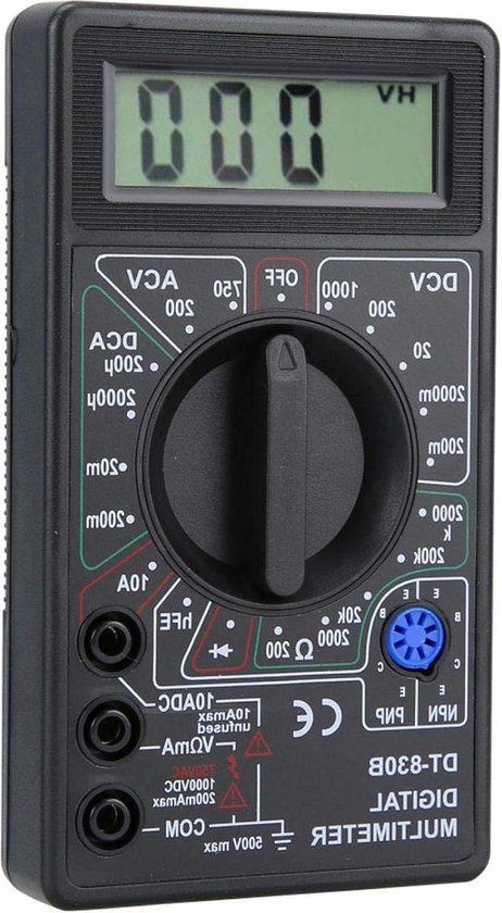 Digital LCD Multimeter AC/DC Voltage Measurement Plastic Digital ...