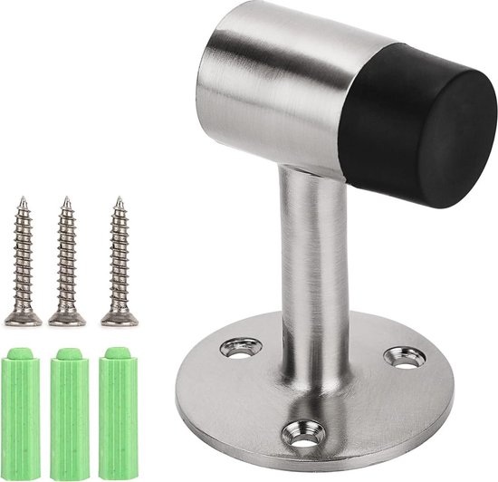 Rvs Deurstopper Muur Mount Stopper Geborsteld Afwerking Geluidsdemping ...