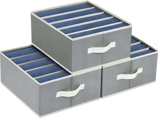 Goodivery ® Lade-organizer, 3 stuks kledingkastorganizer, opvouwbare ...