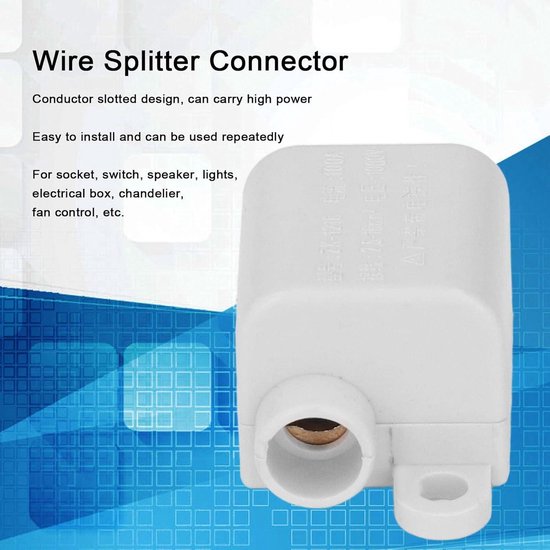 6 Stks T-Type Draad Splitter Connector High Power 3-Way Plug Line ...