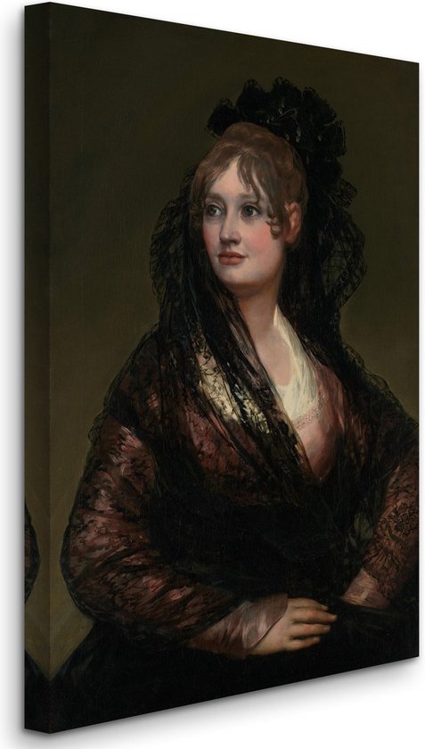 Francisco Goya - Portrait of - Doña Isabel de Porcel - Portret van ...