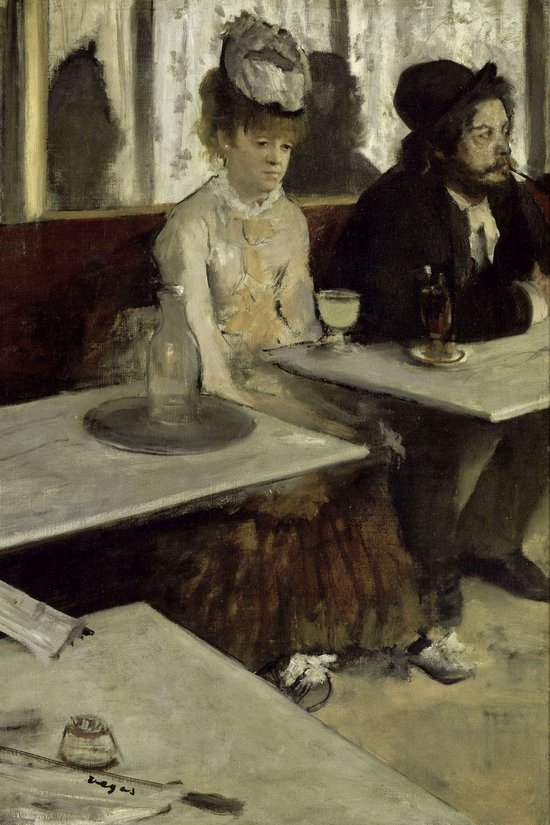 Edouard Manet, The Absinthe Drinker - De absintdrinker (1859) - 3:2 | bol