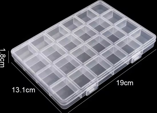 Opbergbox met Vakjes – Transparante Sorteerdoos voor Kleine Onderdelen ...