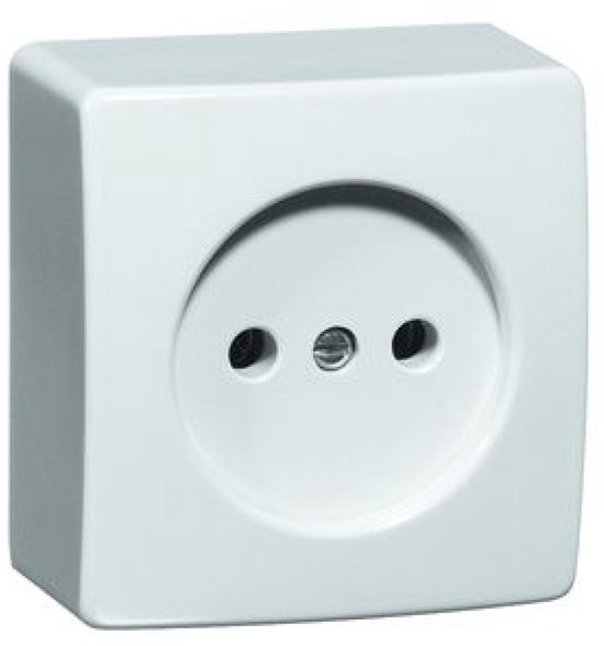 Contactdoos opbouw (Enkel-zonder randaarde) | bol