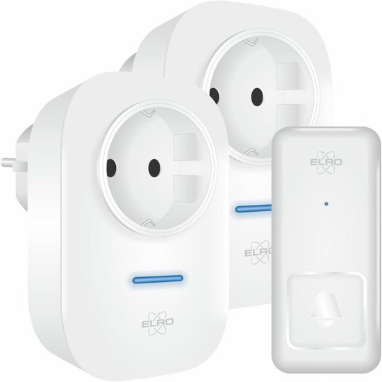 Draadloze Kinetische Deurbel Set met 2 Plug-in Ontvangers en ...