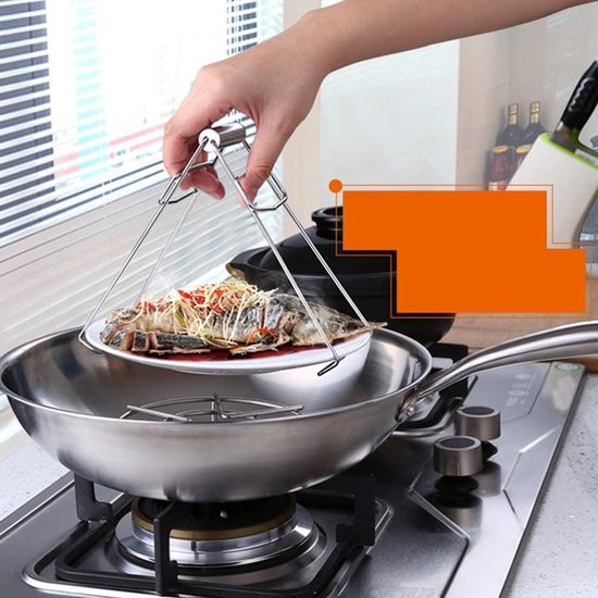 RVS Bowl Pot Pan Plaat Schotel Gripper Clip 2 STKS - Hot Dish Lifter ...