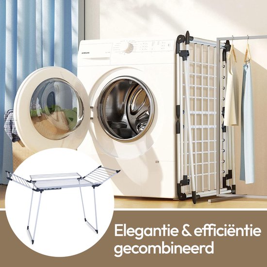 Meisterhome Droogrek - Extra groot, stevig en inklapbaar wasrek - 25 ...
