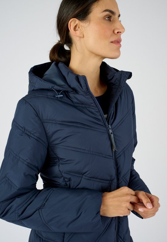 Damart - Gewatteerd donsjack - Dames - Blauw - 46-48 (L) | bol