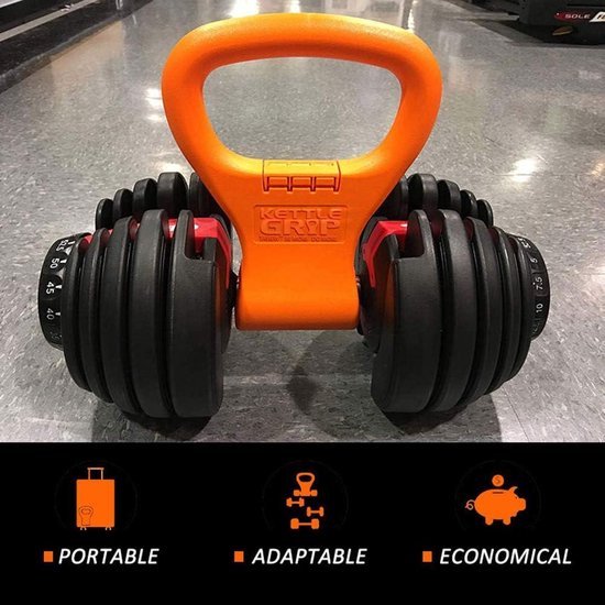 Adjustable Portable Kettlebell Grip for Weightlifting and Bodybuilding ...