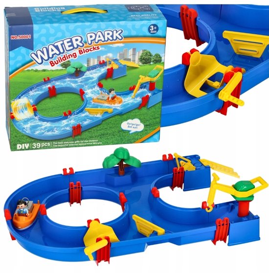 Ariko Waterpark Tuinspeelgoed - Waterbaan - 39-Delig - Met Kraan, Boot, Poppetje En... | bol