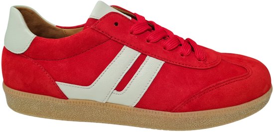 Gabor Suede Dames Sneakers - Rood - 38.5 | bol
