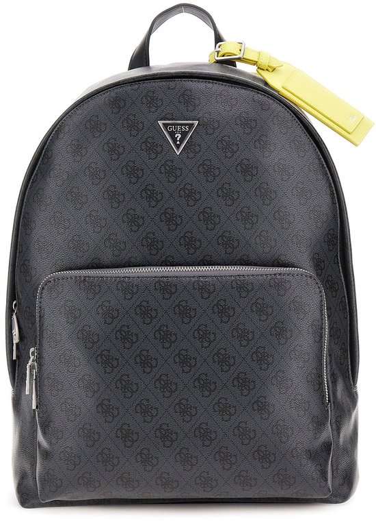 GUESS Laptop rugzak Rugzak met laptopvak Milano Backpack Black / Lime ...