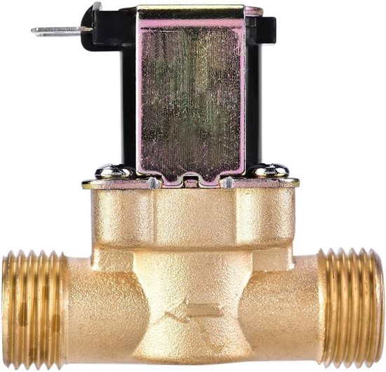 "1/2" Brass Electric Solenoid Valve Normally Closed AC 220v Electromagnetic Valve" | bol