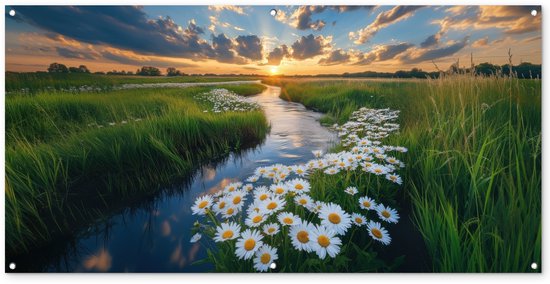 Tuinposter 160x80 cm - Tuindecoratie Beekje - Landschap - Margriet ...